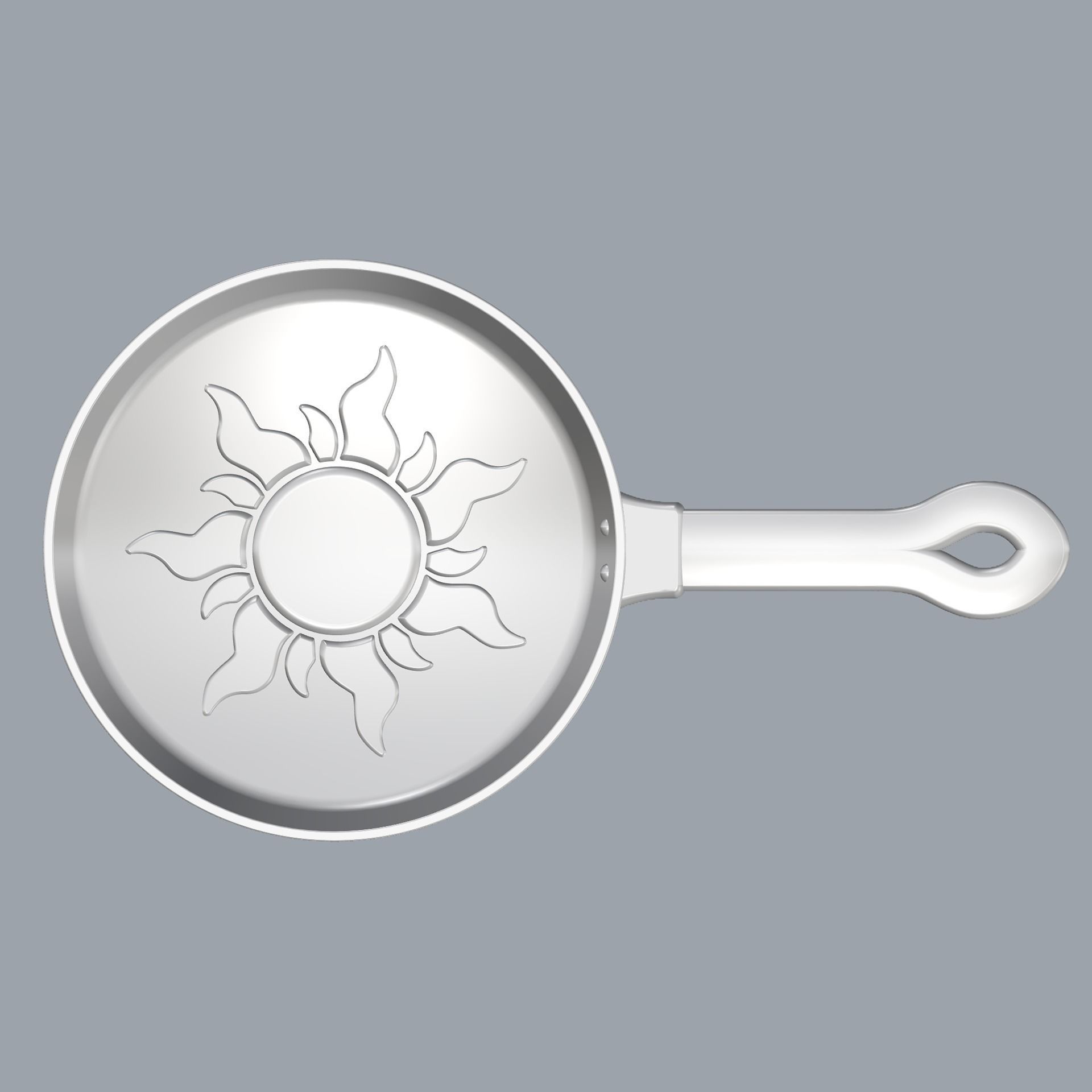 Rapunzel Cast Iron Frying Pan 3d Model 3d Printable Cgtrader