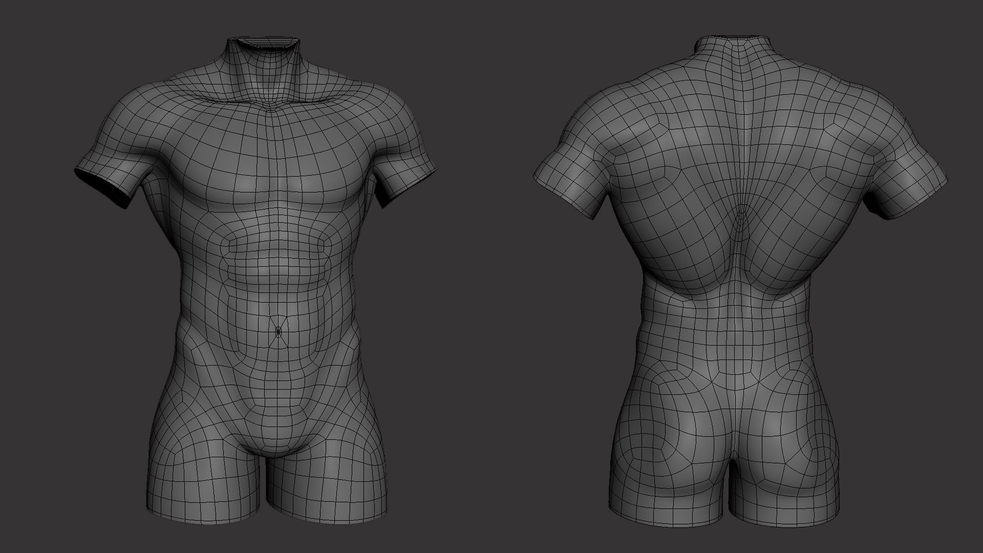 3D model Male Torso VR / AR / low-poly | CGTrader