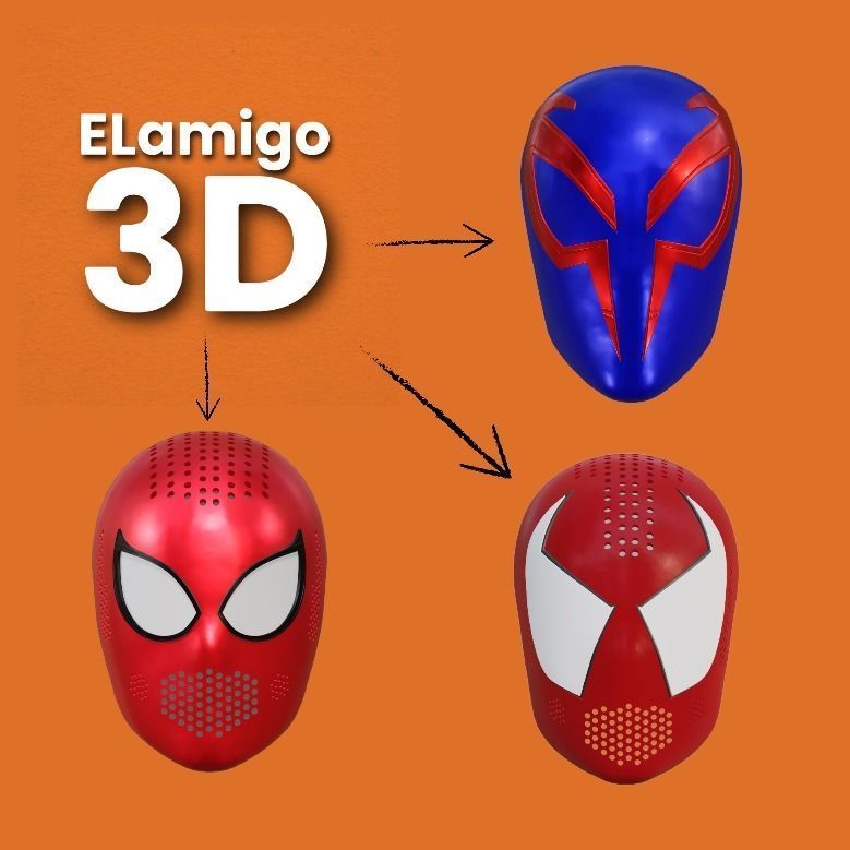 Spiderman Miles Morales Faceshell 3D model 3D printable | CGTrader