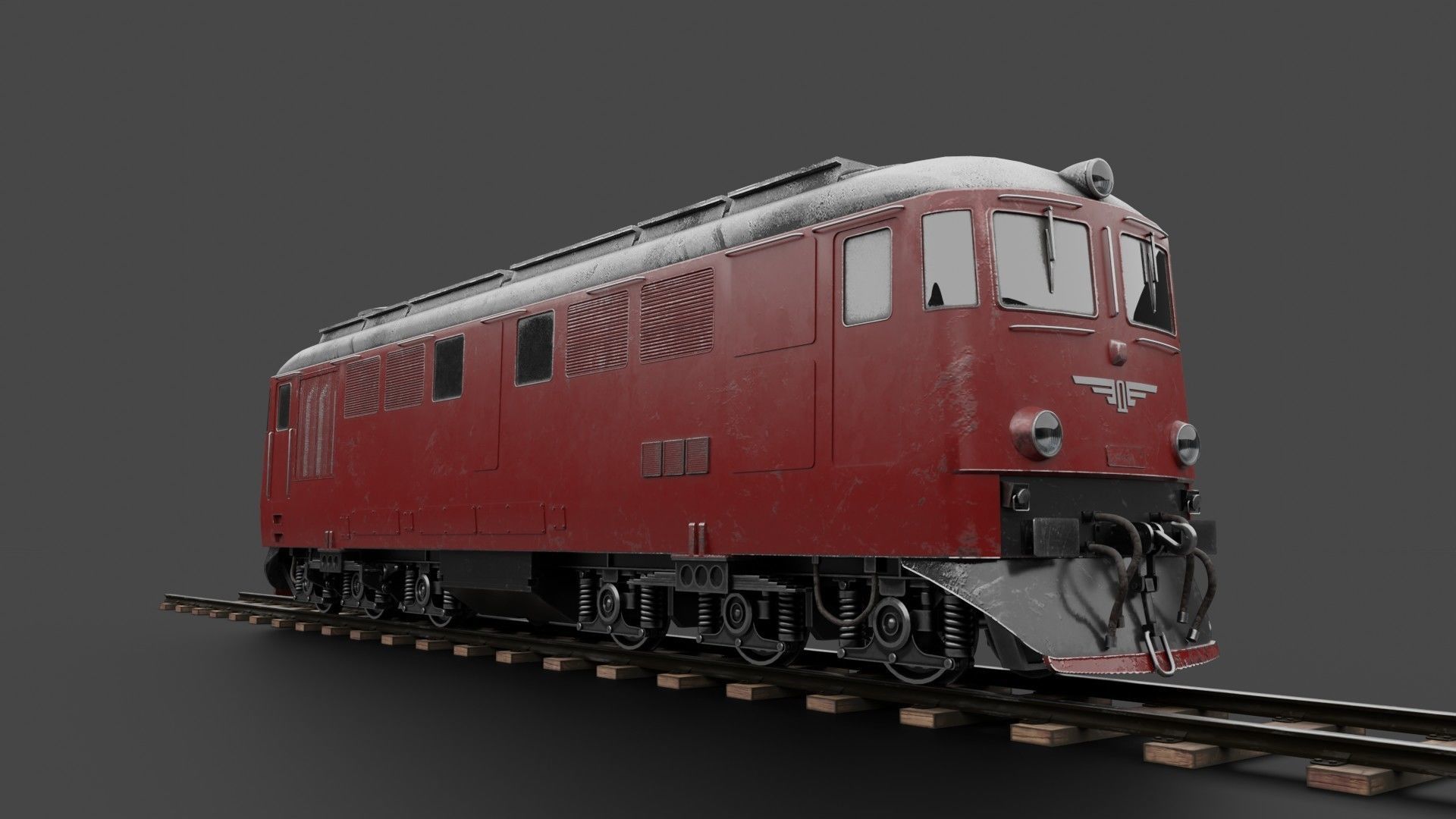 3D model Diesel locomotive LDE VR / AR / low-poly | CGTrader