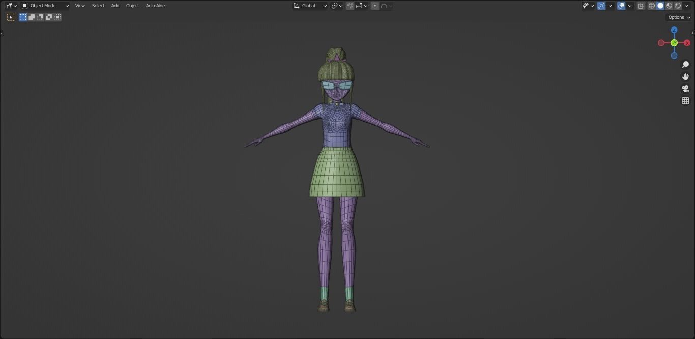 Twilight Sparkle EqG Cel-Shaded free 3D model rigged | CGTrader