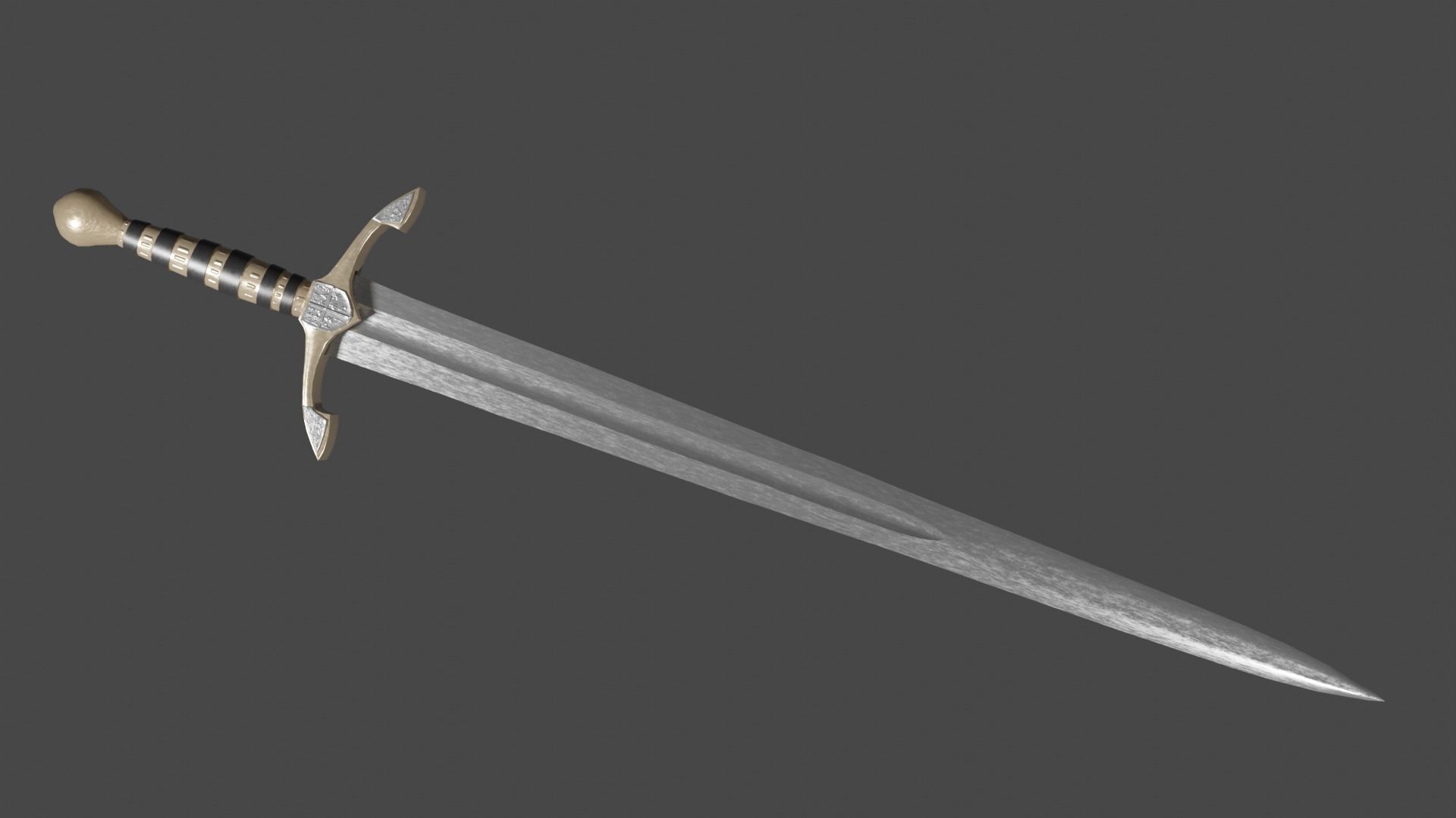 3D model Excalibur sword VR / AR / low-poly | CGTrader