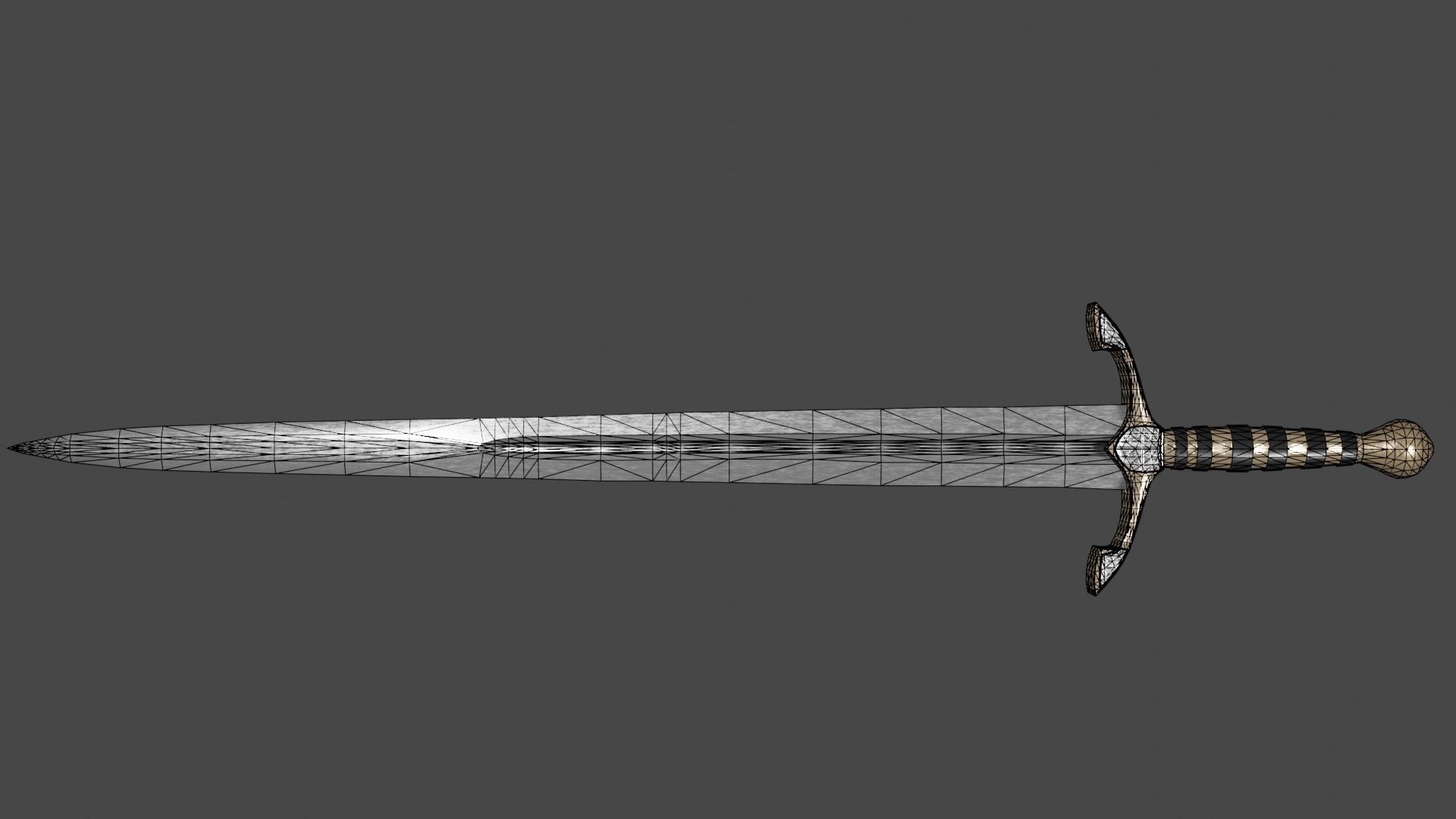 3D model Excalibur sword VR / AR / low-poly | CGTrader
