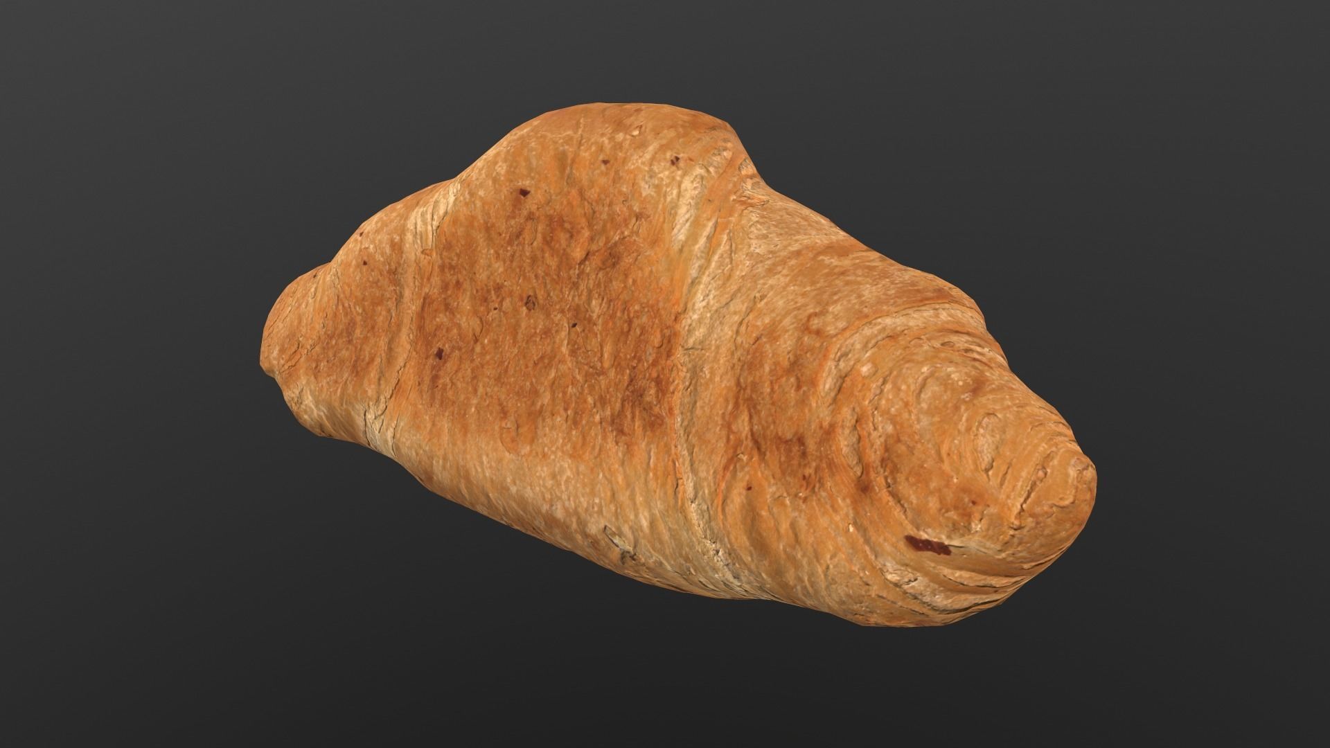 3D model Croissant AR VR PBR Lowpoly with game ready 3d Model VR / AR ...