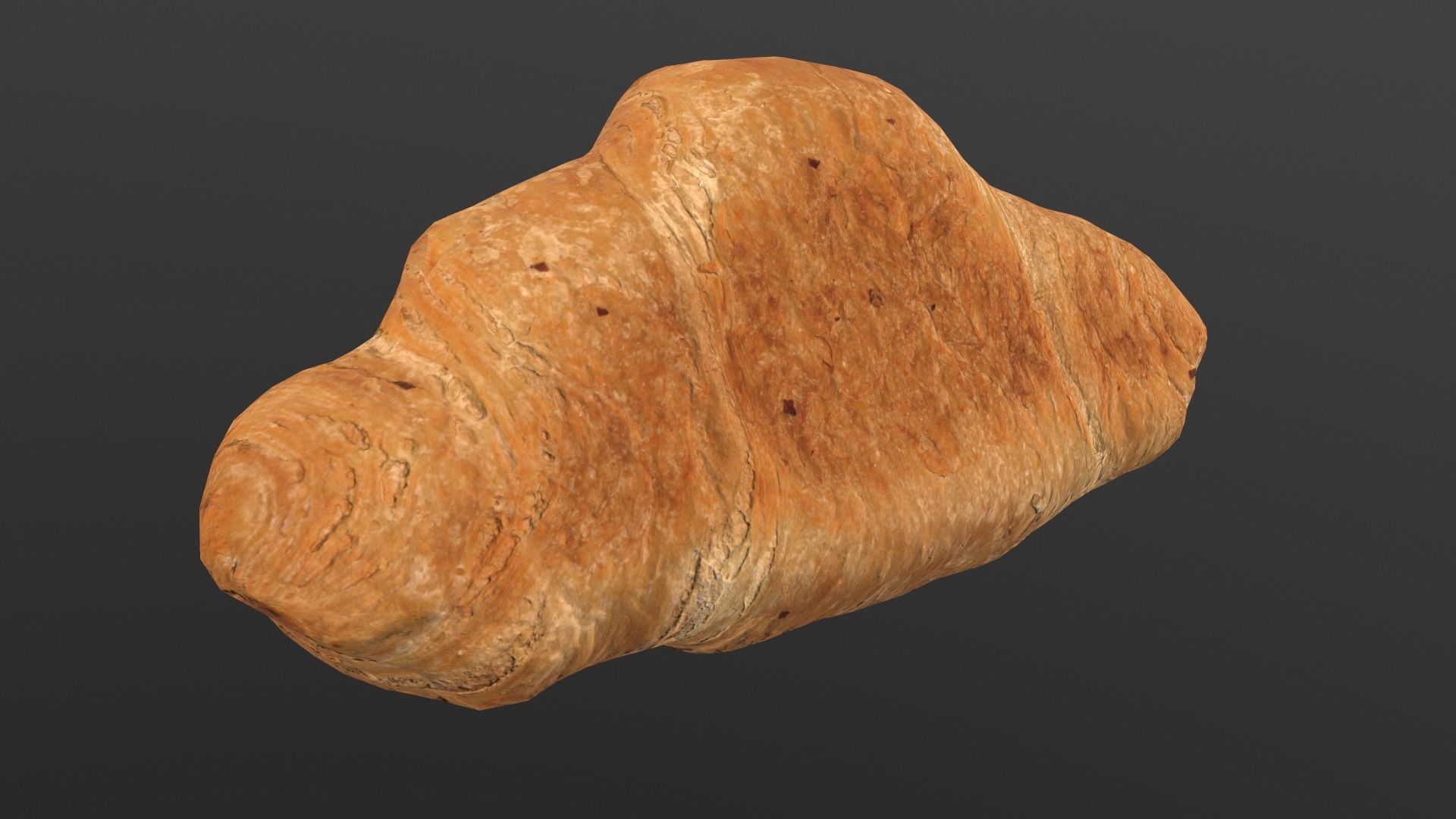 3D model Croissant AR VR PBR Lowpoly with game ready 3d Model VR / AR ...