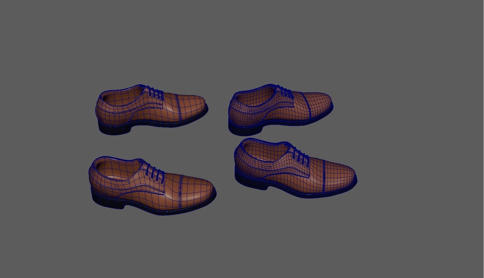 3D model Business Shoes-Low Poly 3d Model VR / AR / low-poly | CGTrader