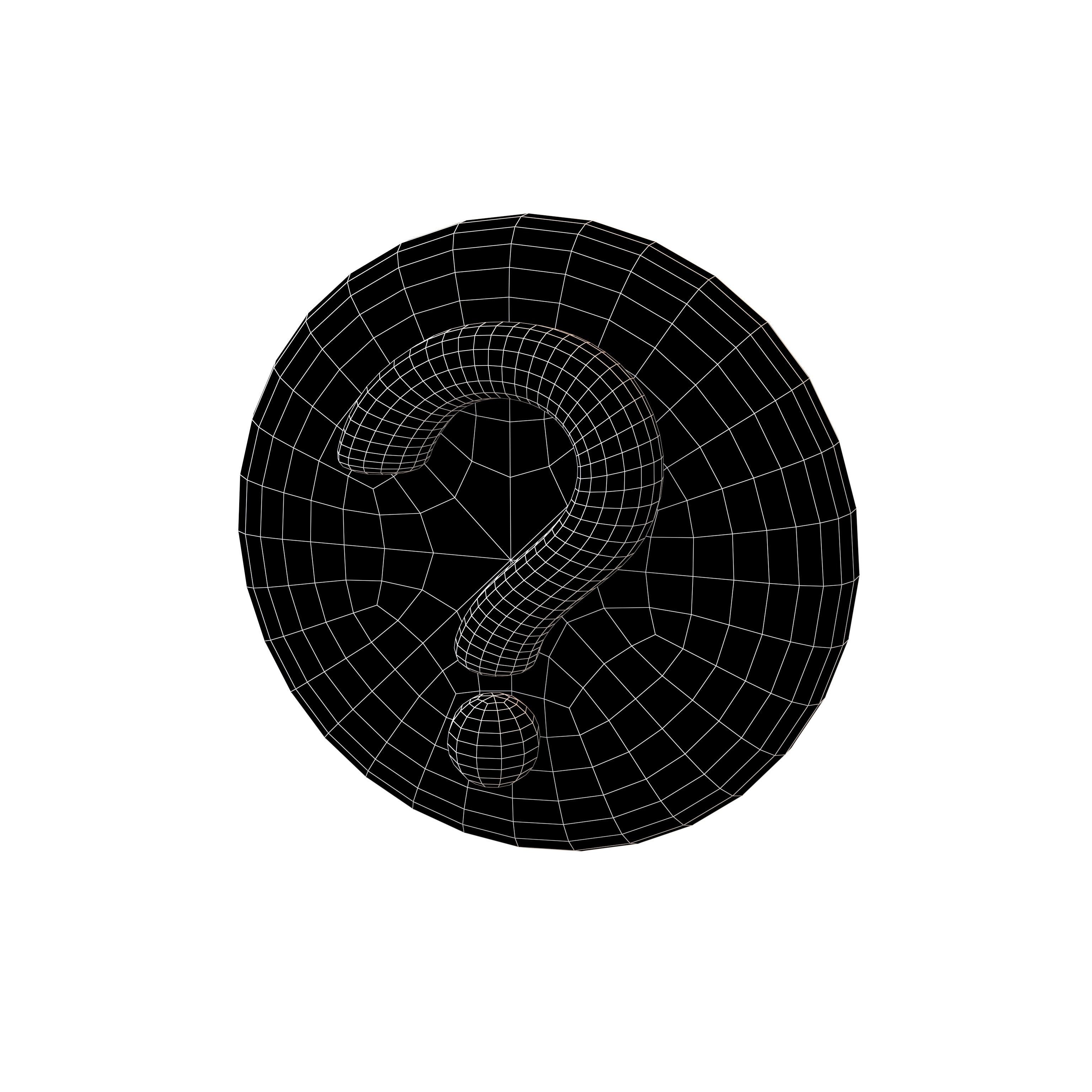 3D model Question Mark Speech bubble V1 002 VR / AR / low-poly | CGTrader