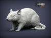 Rat 3D print model 3D model 3D printable | CGTrader