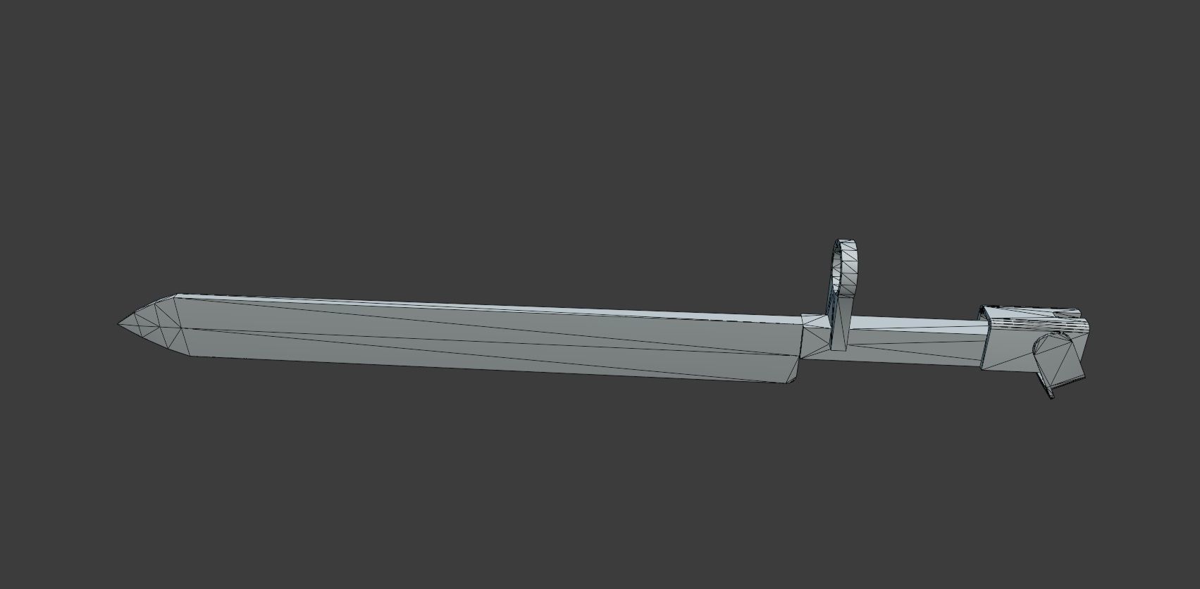German improvised Ersatz Bayonet free VR / AR / low-poly 3D model ...