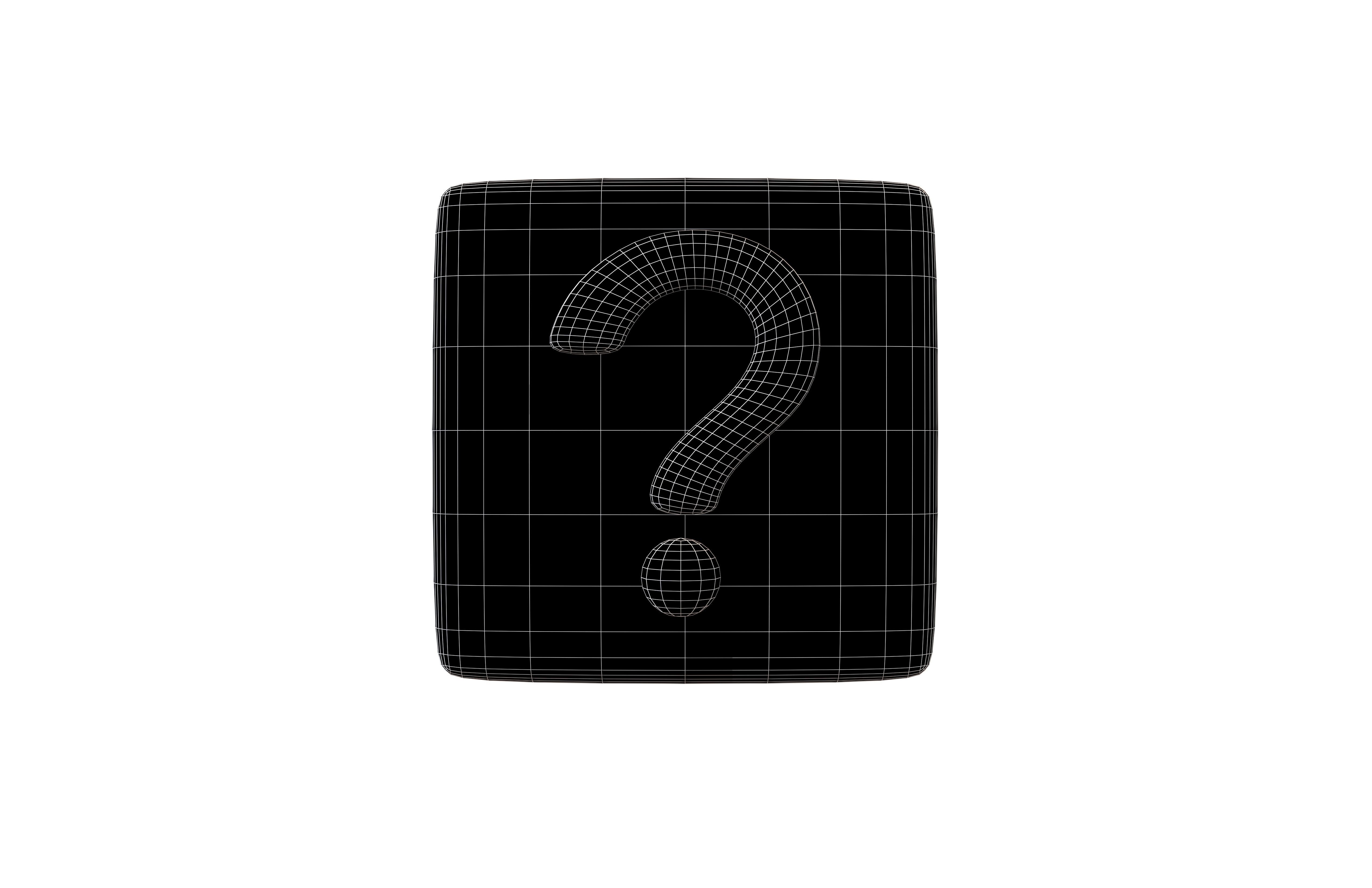 3D model Question Mark Speech bubble V2 001 VR / AR / low-poly | CGTrader