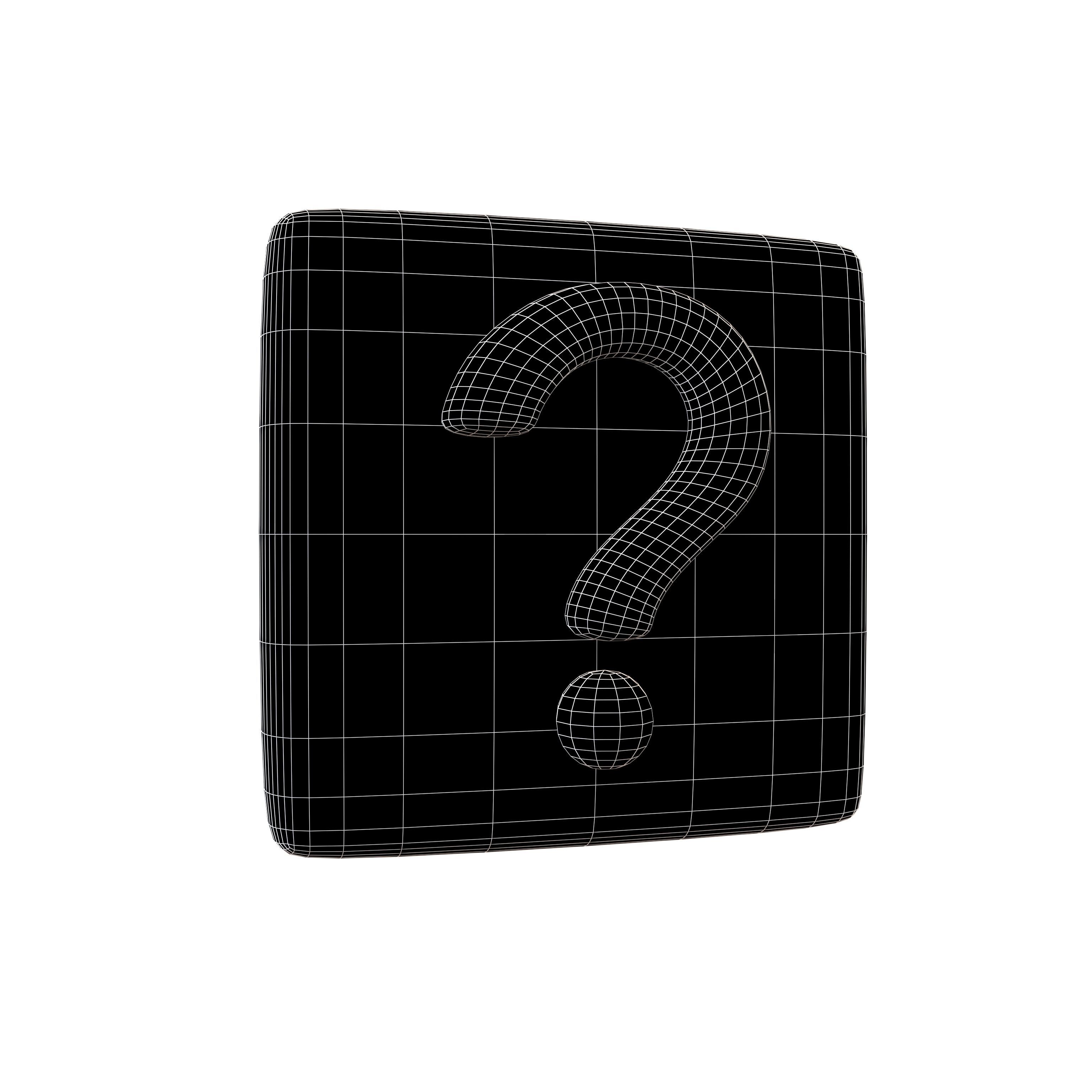 3D model Question Mark Speech bubble V2 001 VR / AR / low-poly | CGTrader