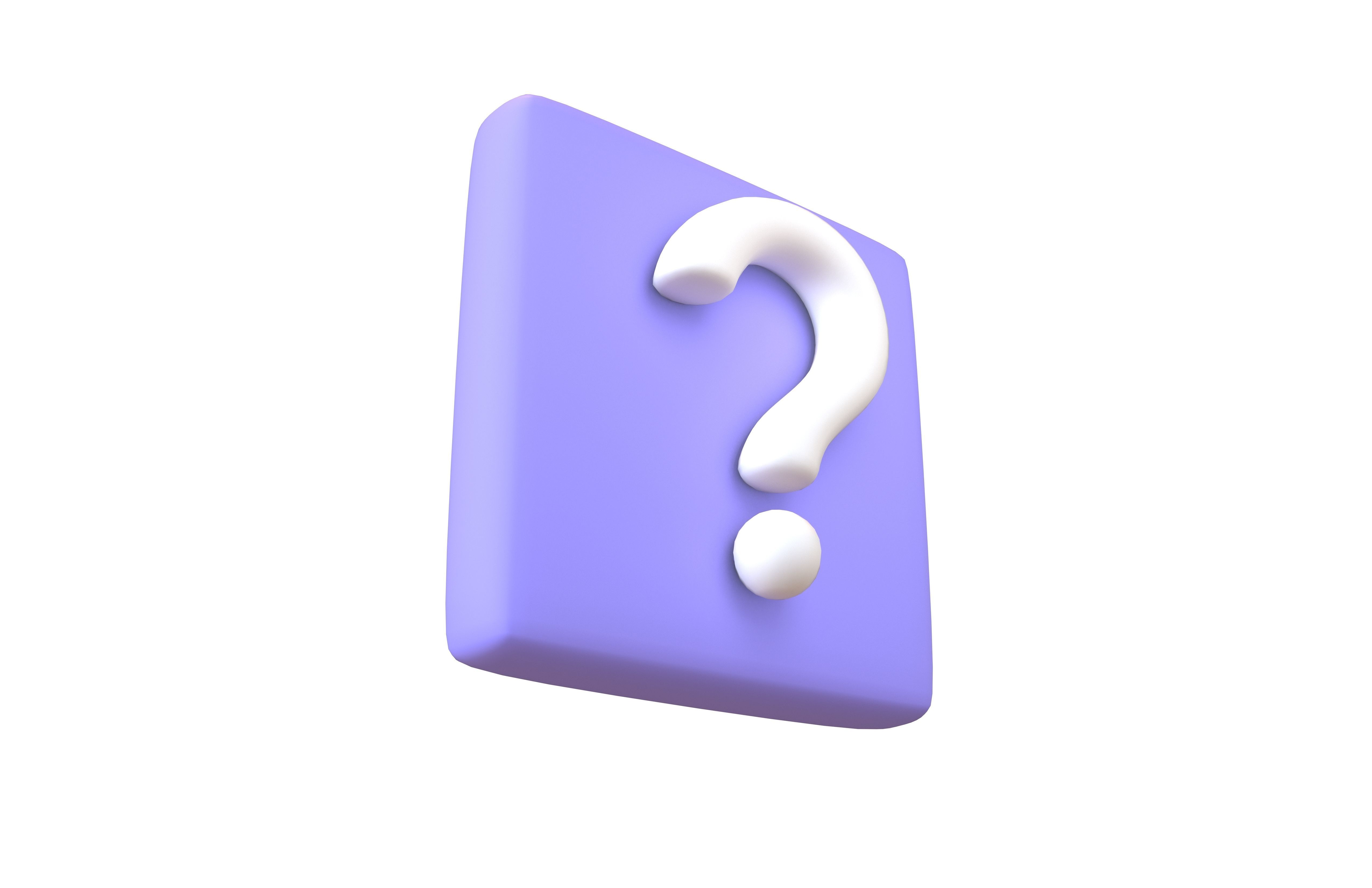 3D model Question Mark Speech bubble V2 003 VR / AR / low-poly | CGTrader