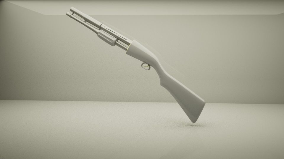 3D model Low poly Shotgun VR / AR / low-poly | CGTrader
