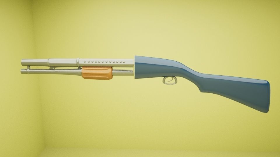 3D model Low poly Shotgun VR / AR / low-poly | CGTrader
