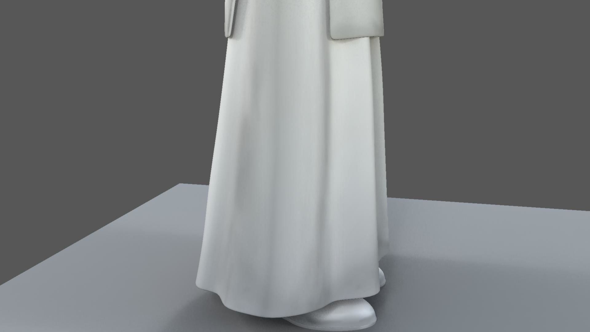 Christian nun 3D model | CGTrader
