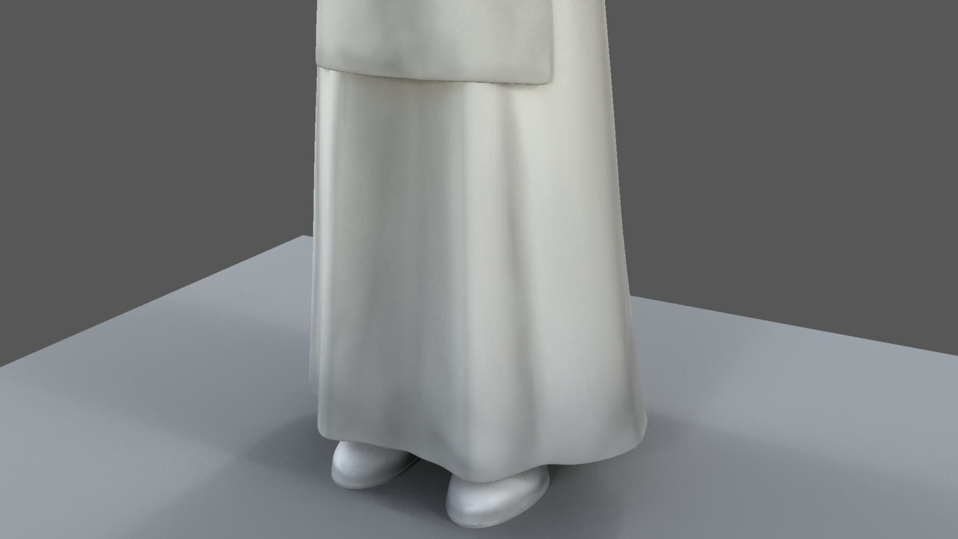 Christian nun 3D model | CGTrader
