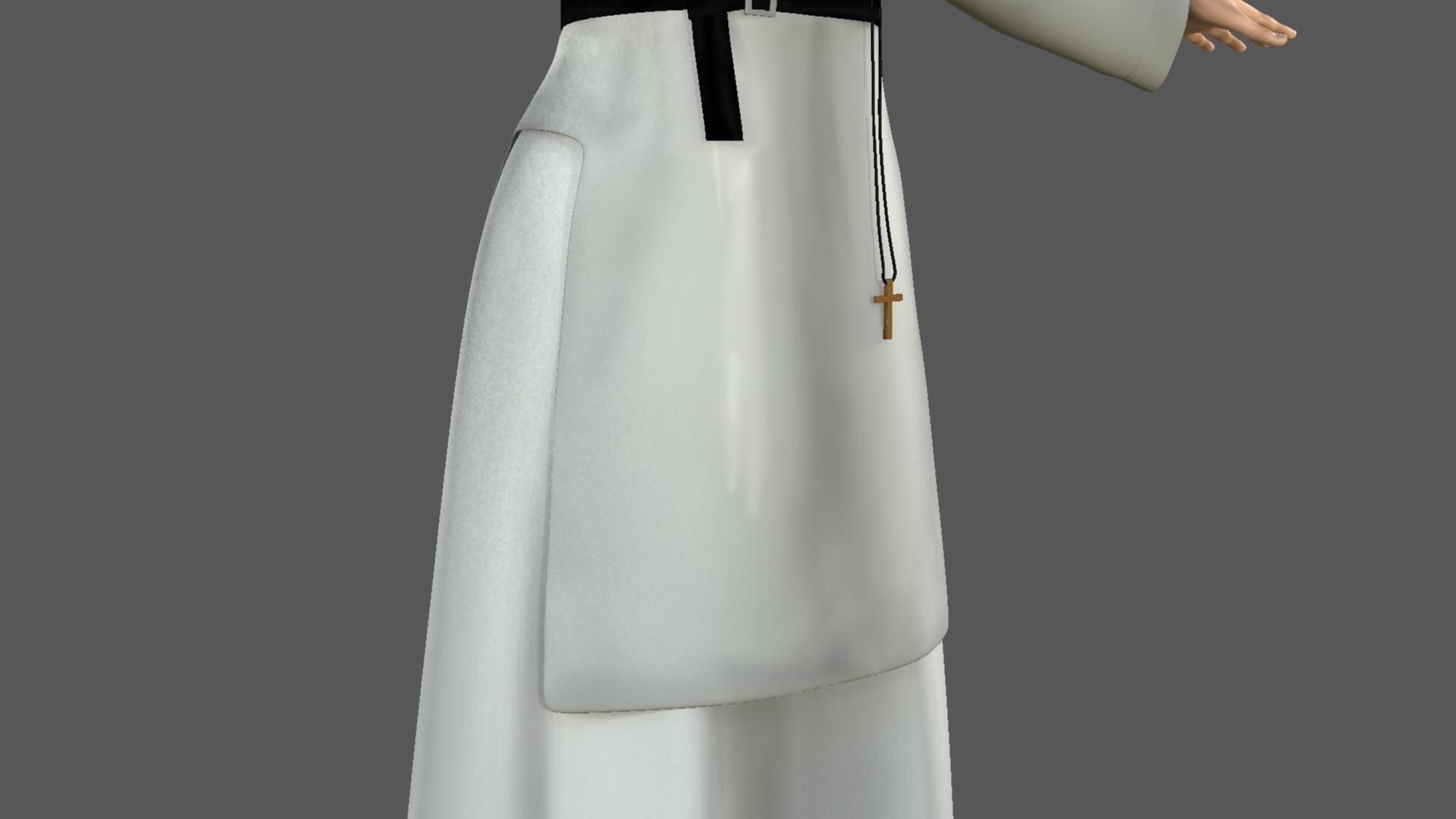 Christian nun 3D model | CGTrader