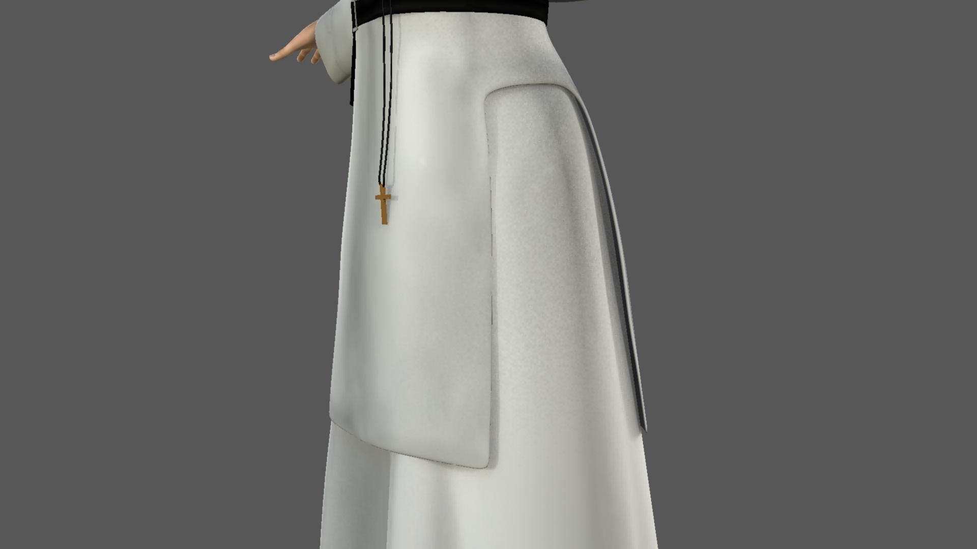 Christian nun 3D model | CGTrader