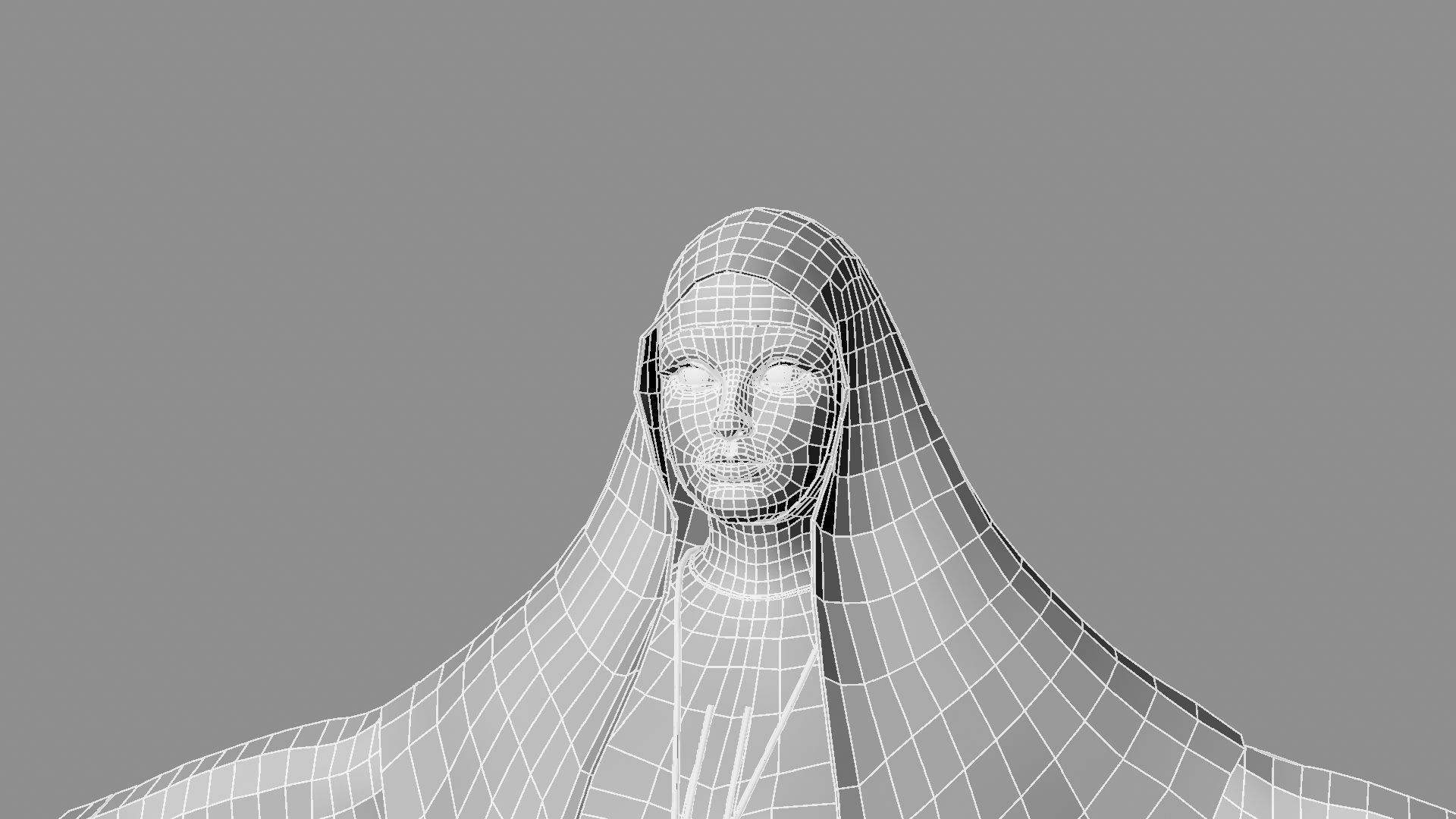 Christian nun 3D model | CGTrader