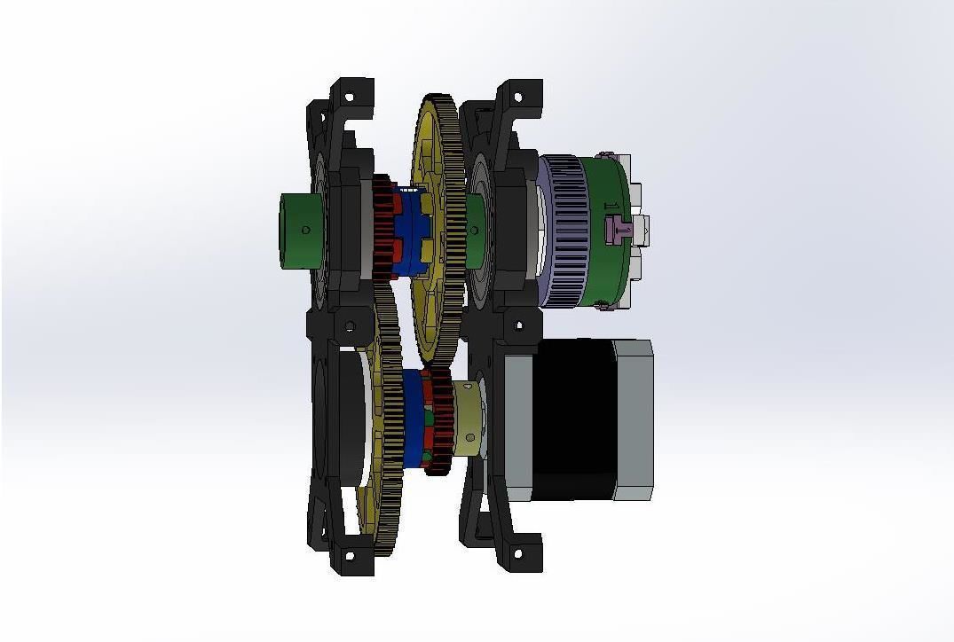 3D model of a rotary axle with a four-jaw chuck 3D model 3D printable ...