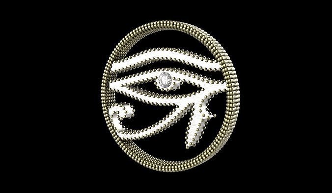 Eye of Ra Pendant 3D model 3D printable | CGTrader