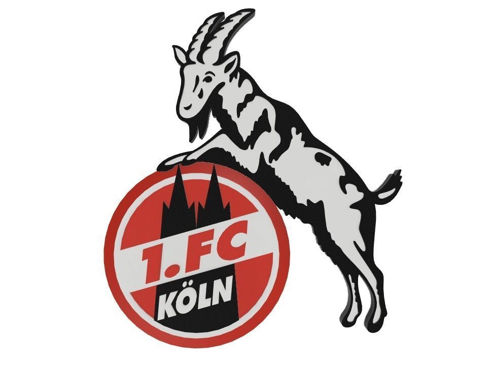 FC Koln Wall Sign 3D model 3D printable | CGTrader