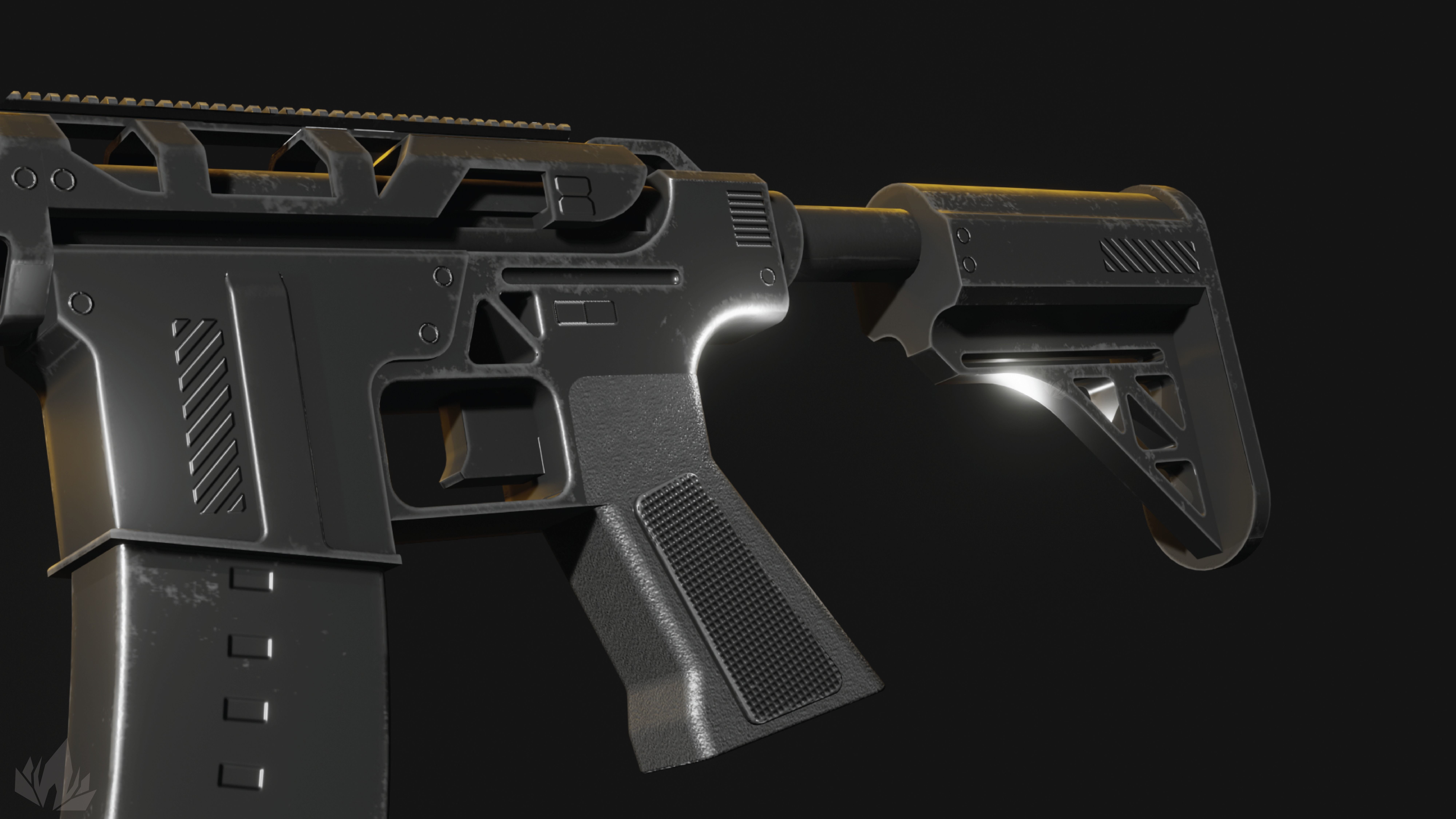 3D model Rifle - 3D Model with Textures Game Ready VR / AR / low-poly ...