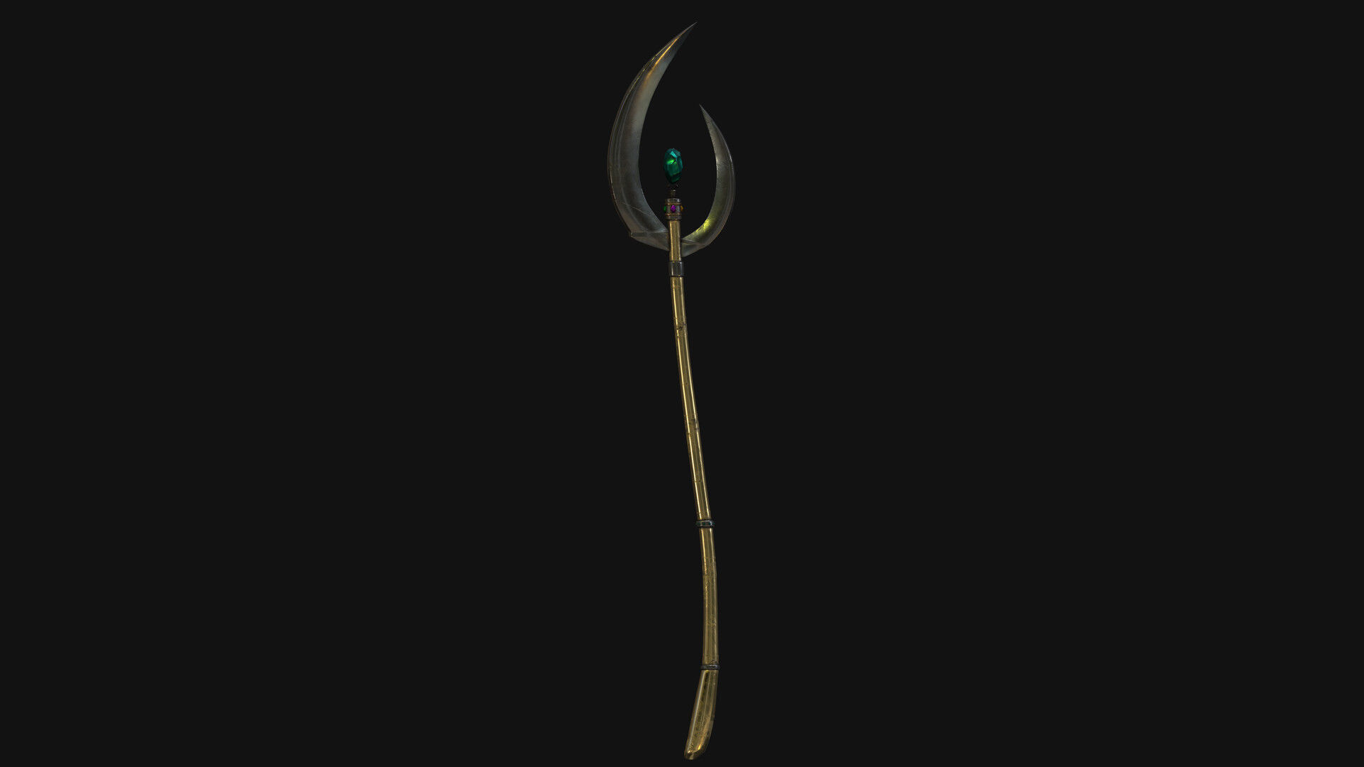 Magic Weapon with crystal - high poly 3D model | CGTrader