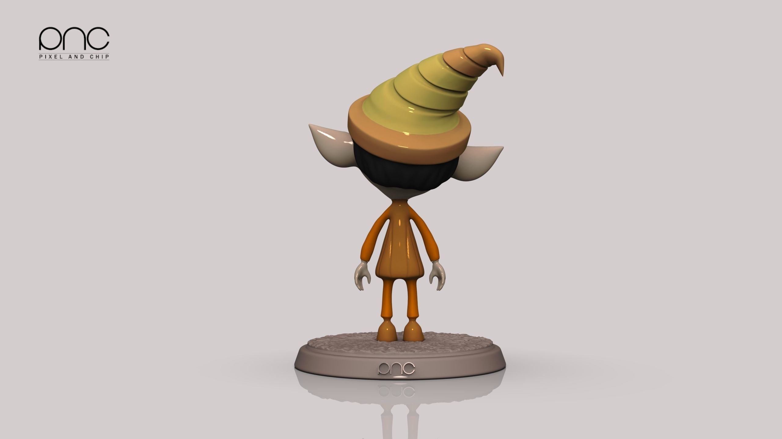 ELF stl 3mf 3D color printing ready creature model 3D model 3D ...