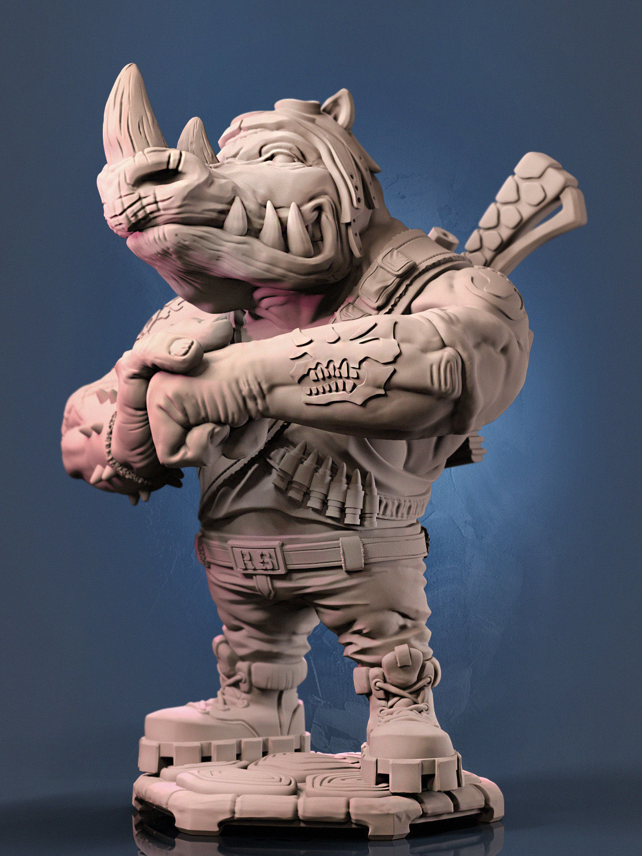 Rocksteady Fanart 3D model 3D printable | CGTrader