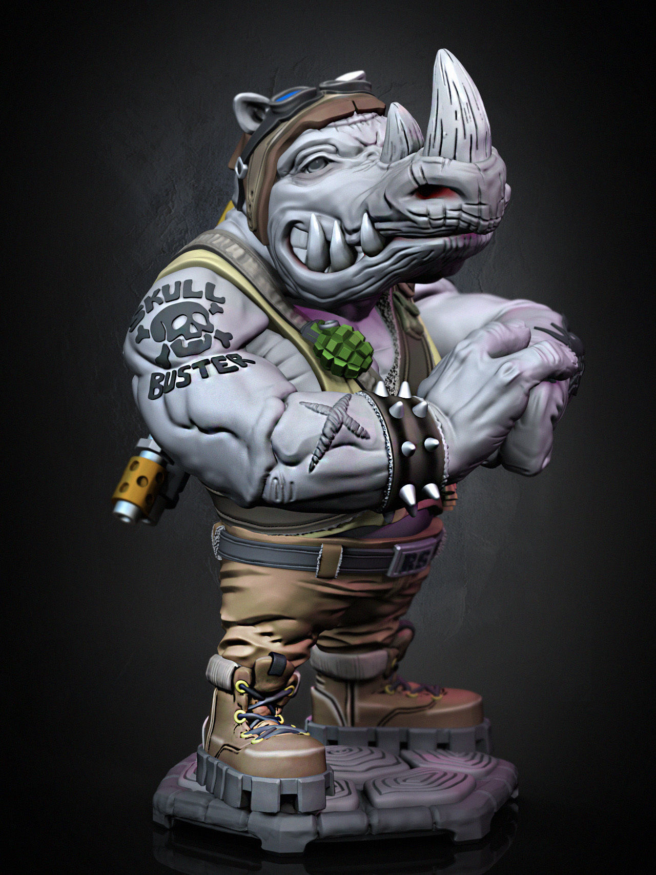 Rocksteady Fanart 3D model 3D printable | CGTrader
