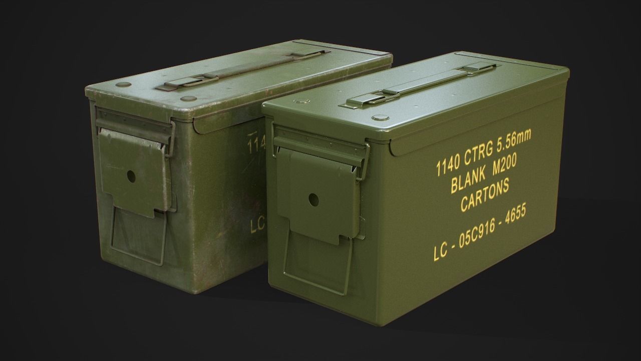 3D model Ammo box 2D VR / AR / low-poly | CGTrader