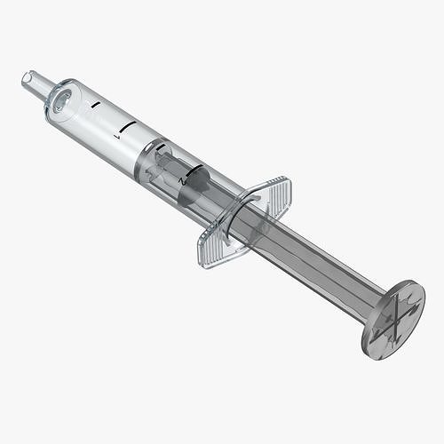 Syringe 3D model 3D printable | CGTrader