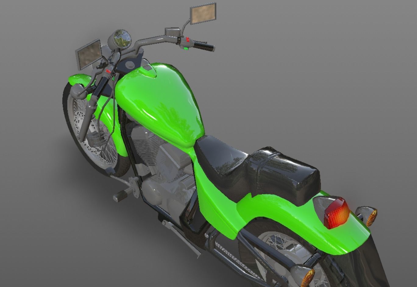 3D model Honda Shadow Bike 3D Model - Ready Game Asset VR / AR / low ...