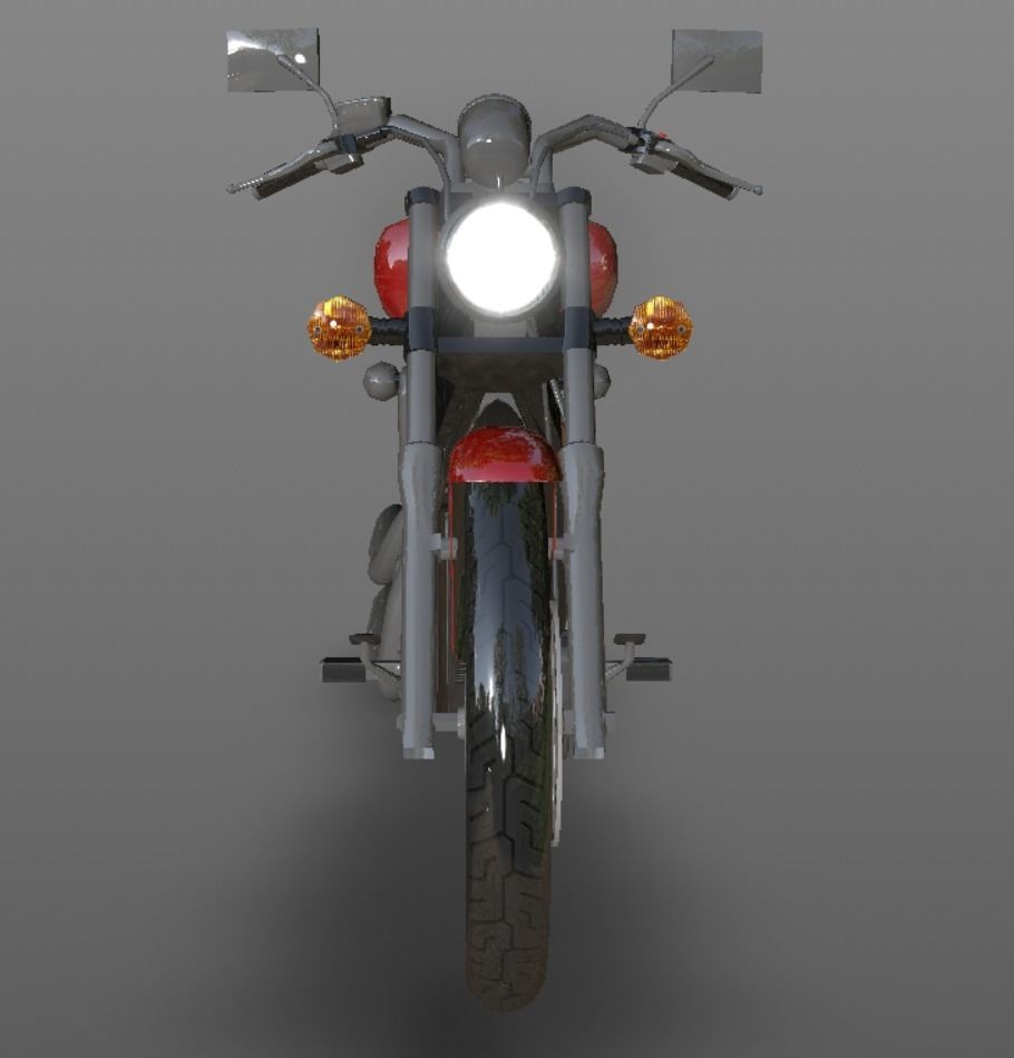 3D model Honda Shadow Bike 3D Model - Ready Game Asset VR / AR / low ...