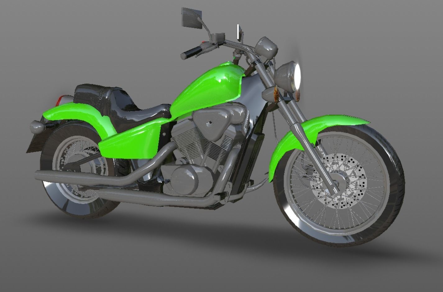 3D model Honda Shadow Bike 3D Model - Ready Game Asset VR / AR / low ...