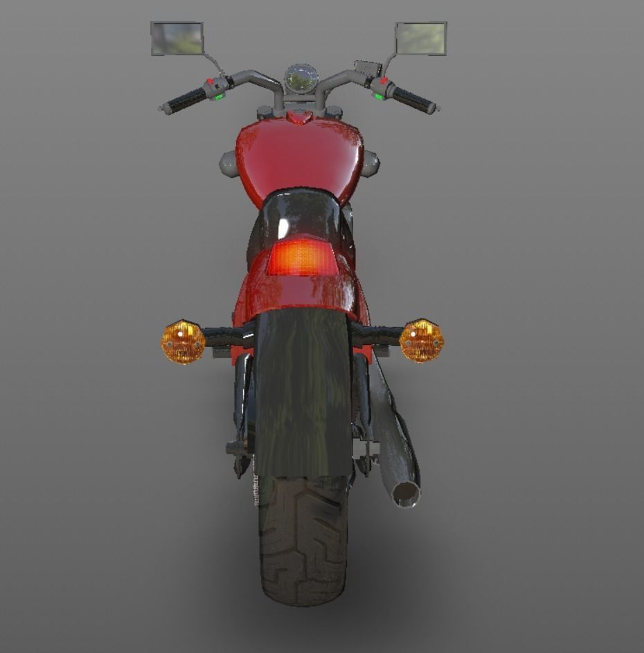3D model Honda Shadow Bike 3D Model - Ready Game Asset VR / AR / low ...