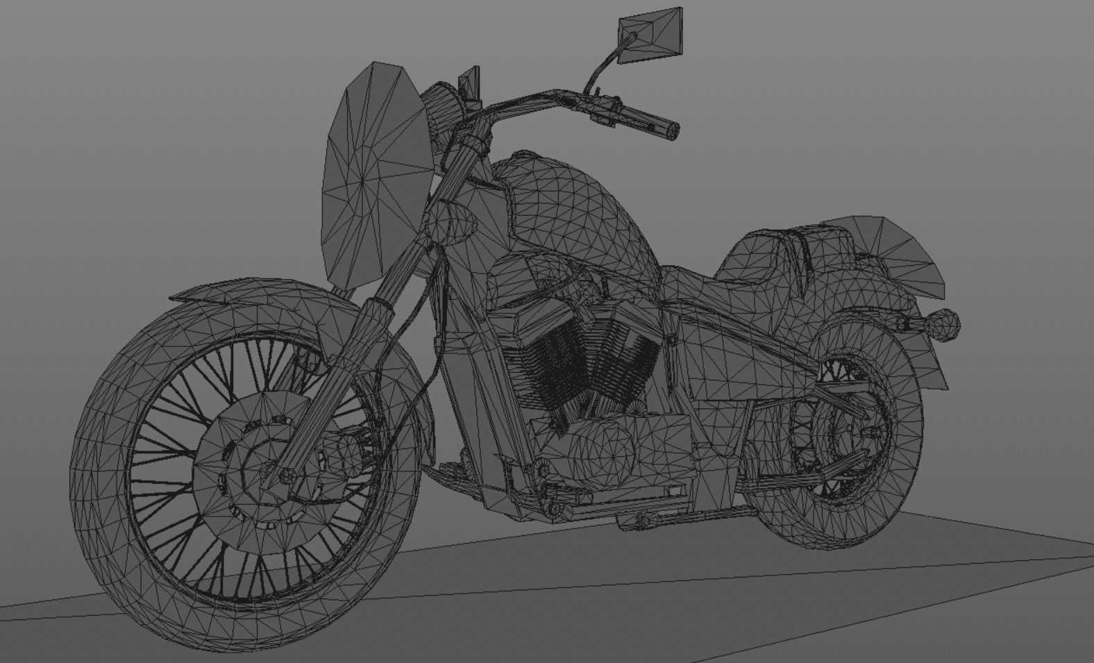 3D model Honda Shadow Bike 3D Model - Ready Game Asset VR / AR / low-poly | CGTrader