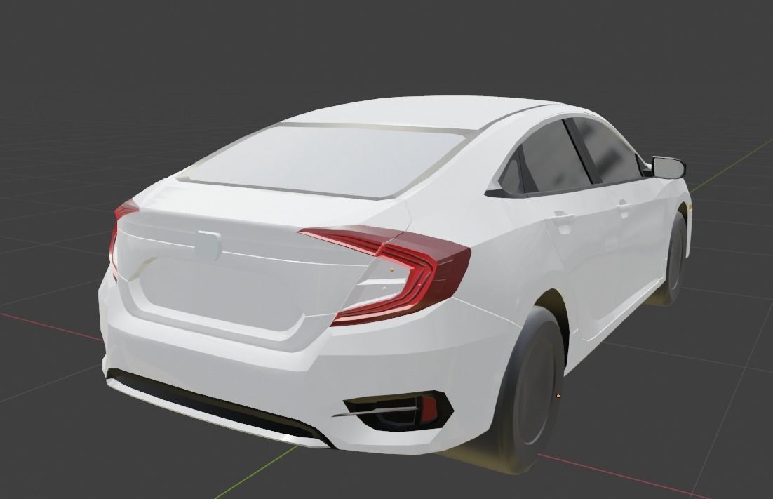 3D model 2019 Honda Civic LX VR / AR / low-poly | CGTrader
