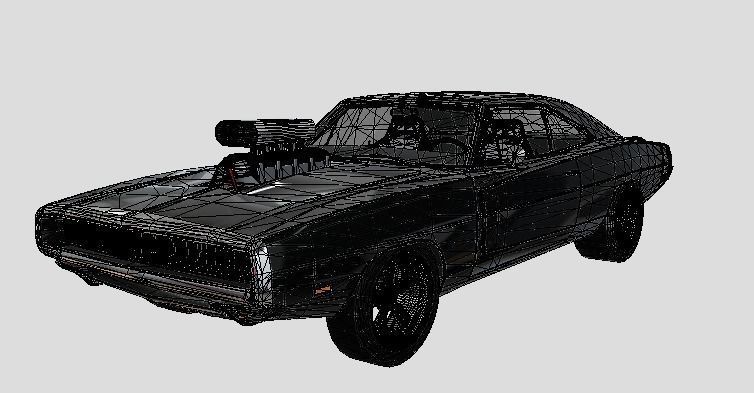 Dominic Torettos 1970 Dodge Charger Rt Fast X 3d Model Cgtrader