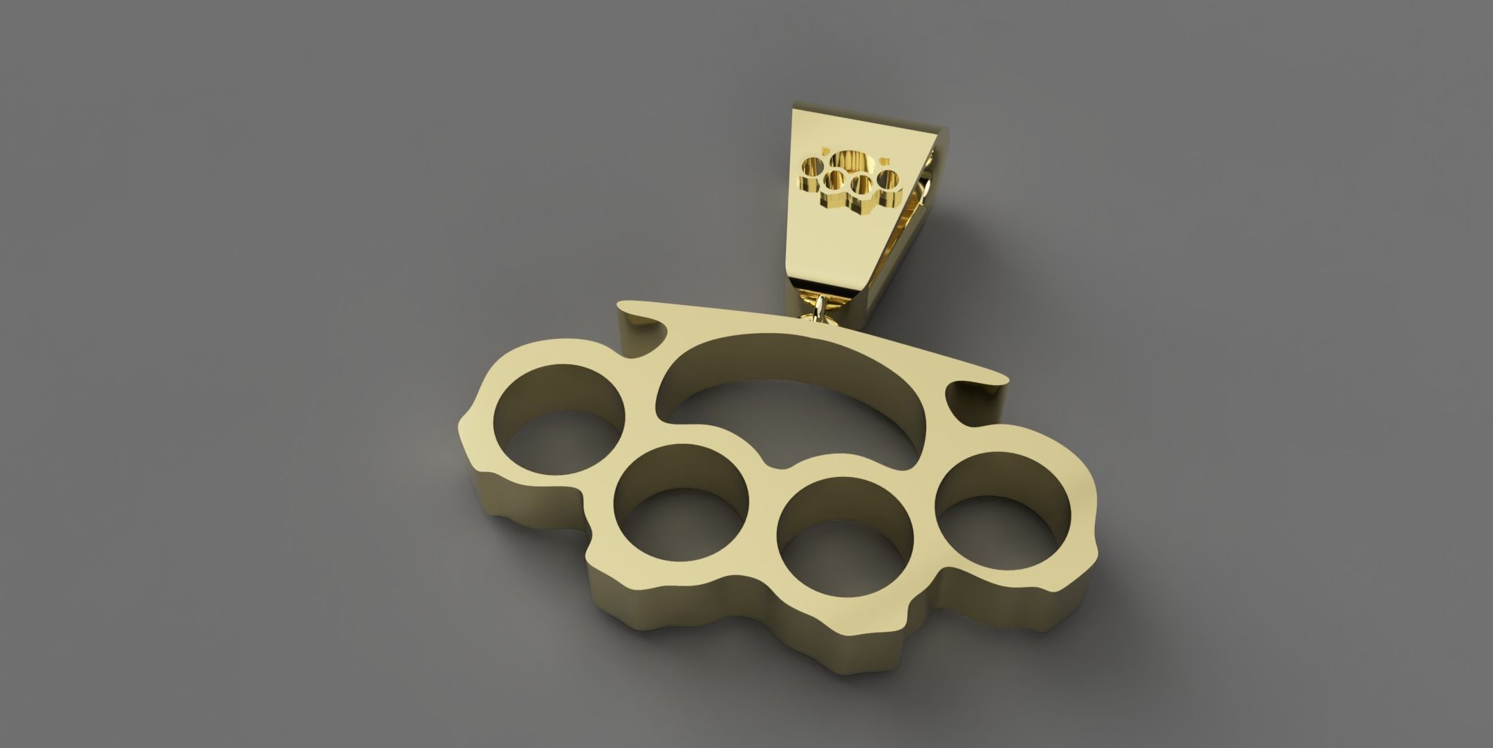 knuckle Duster Pendant 3D model 3D printable | CGTrader