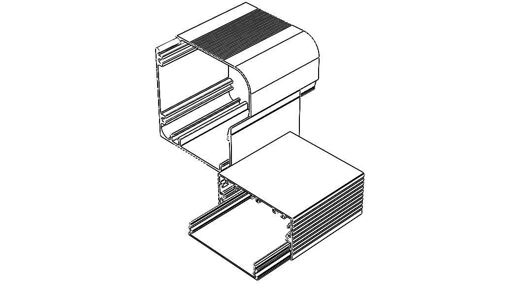 Aluminum Extruded Box Electronic Project Enclosure 3D model rigged ...
