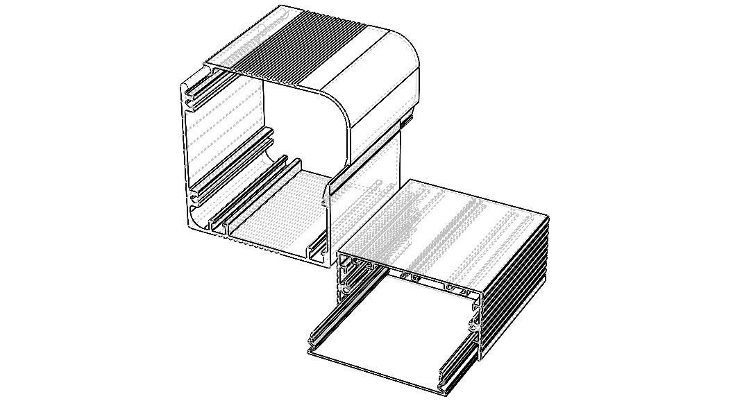 Aluminum Extruded Box Electronic Project Enclosure 3D model rigged ...