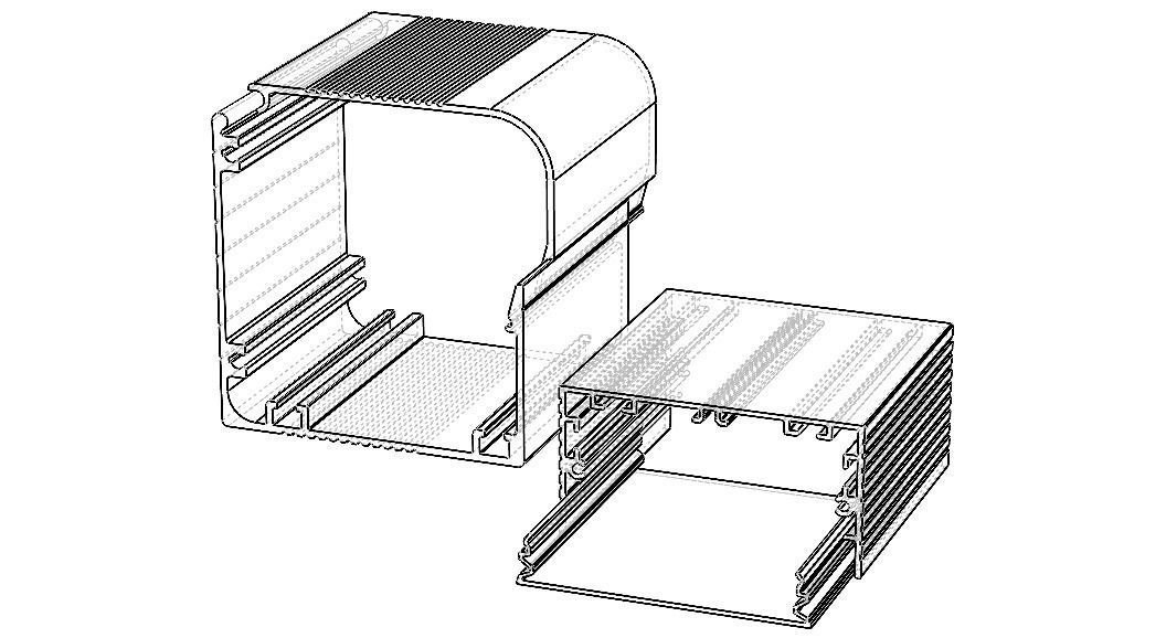 Aluminum Extruded Box Electronic Project Enclosure 3D model rigged ...
