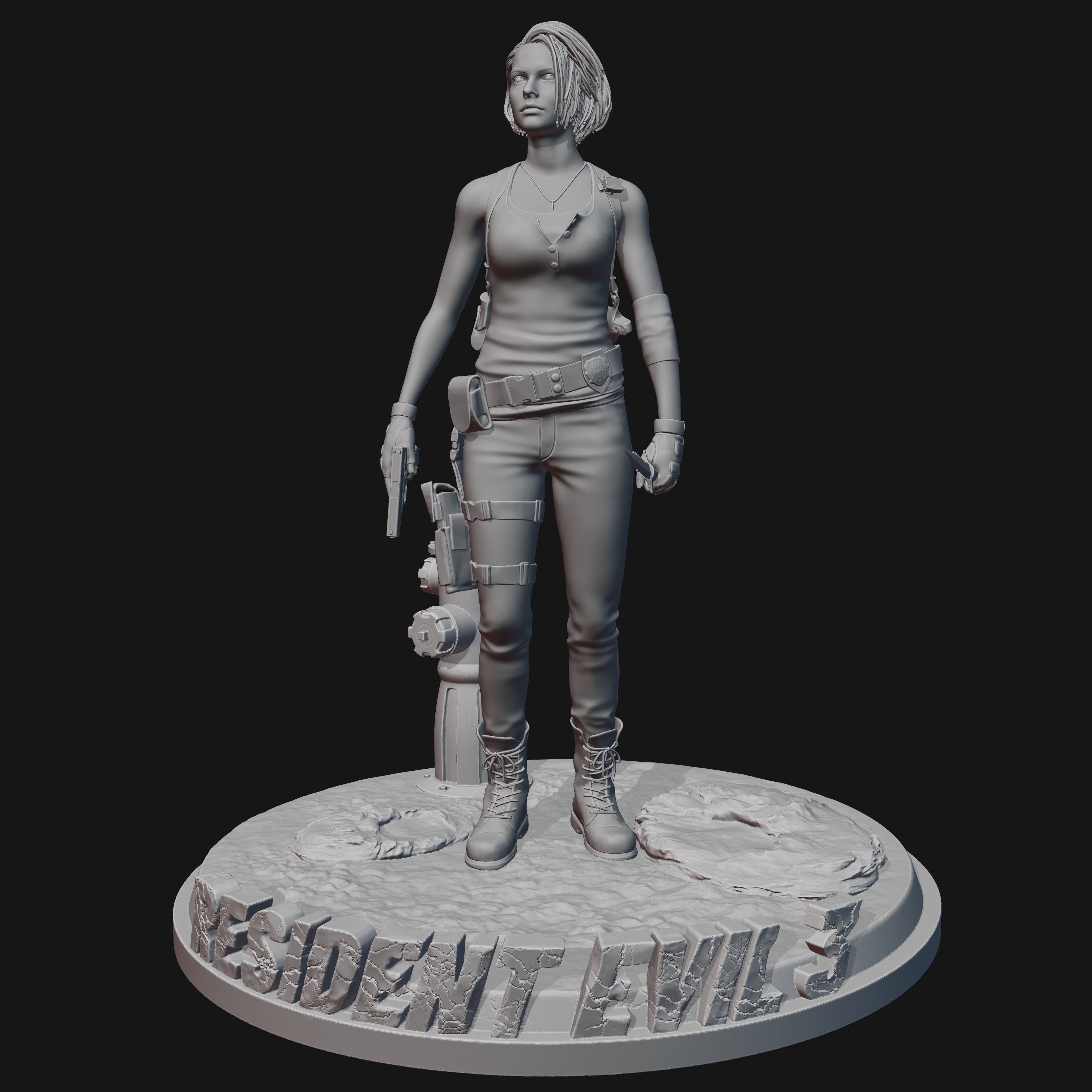 Jill Valentine-Resident evil 3 3D model 3D printable | CGTrader