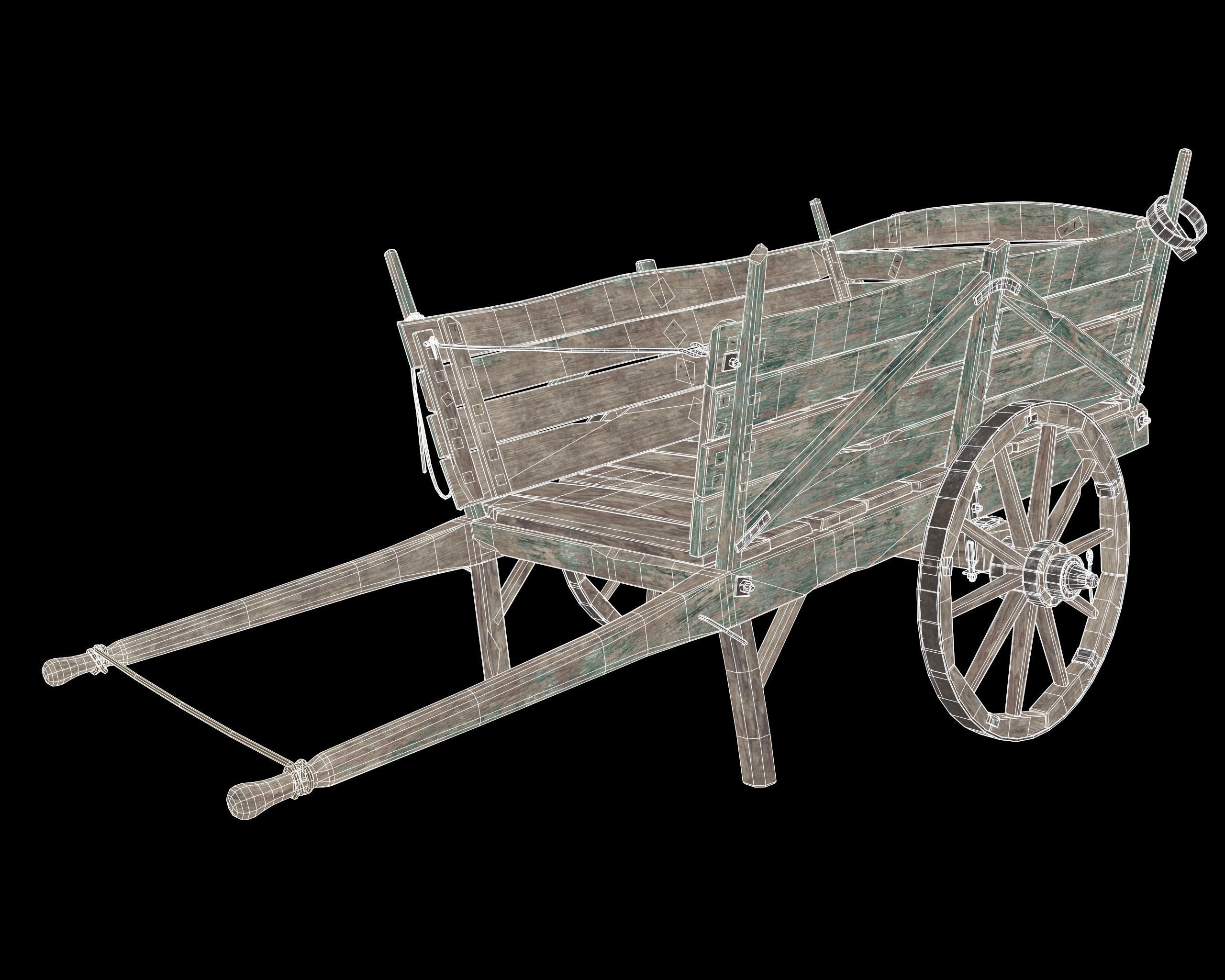 3D model Medieval Carts PACK PBR Game Ready VR / AR / low-poly | CGTrader