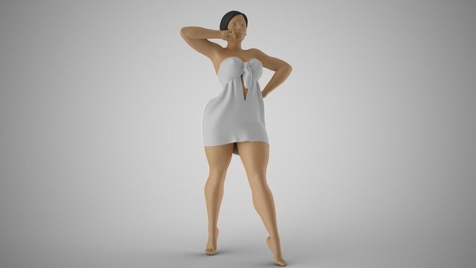Beauty Posing Woman 3D model 3D printable | CGTrader