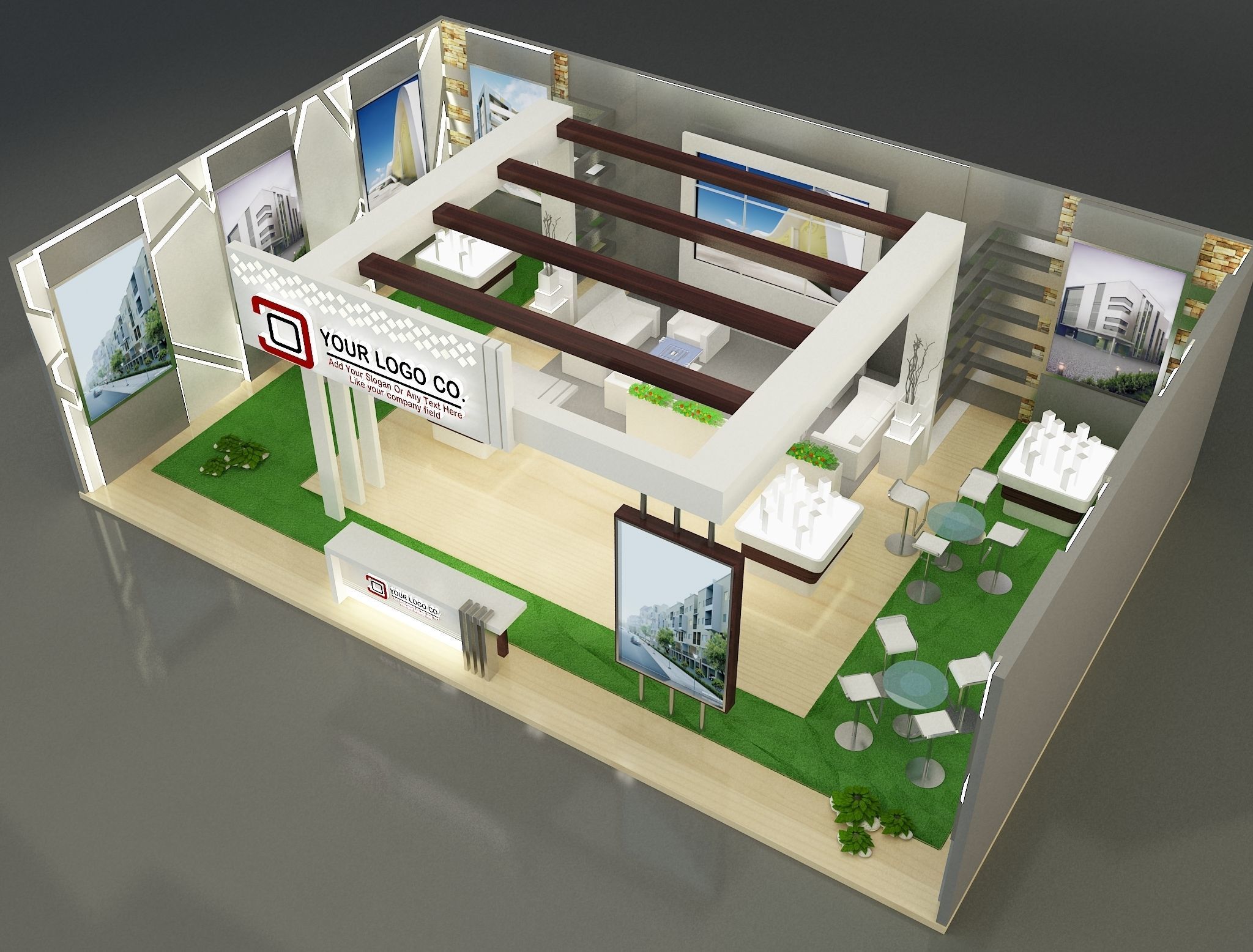 Booth Exhibition Stand a137 3D model | CGTrader