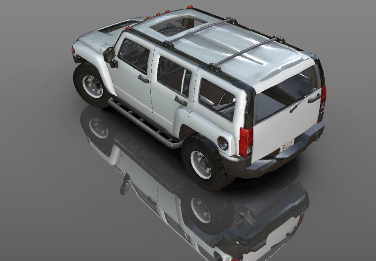 3D model Hummer H3 SUV 3D model Sports Cars Games VR / AR / low-poly ...