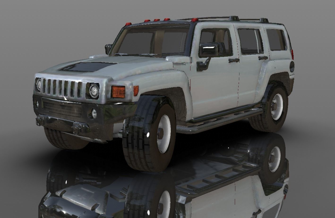 3D model Hummer H3 SUV 3D model Sports Cars Games VR / AR / low-poly ...